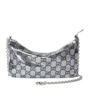 Gucci Metallic Evening Bag With Charm