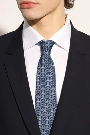 FERRAGAMO Logo Printed Neck Tie