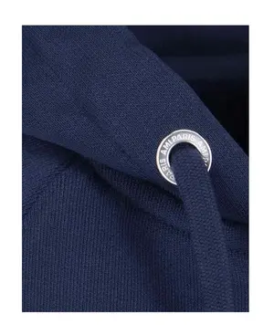 Ami Logo Embroidered Cotton Hoodie