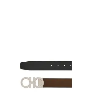 FERRAGAMO Reversible Gancini Belt - Multicolor