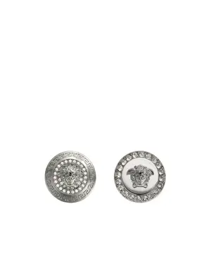 Versace Medusa Crystal Embellished Earrings