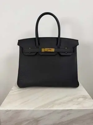 Hermès Birkin Togo Leather Handbag - Black