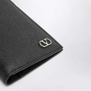 Valentino Garavani Vlogo Grained Leather Card Holder