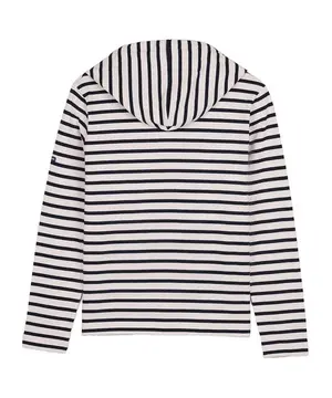 Saint James Long Sleeve Zip Up Hooded Sweatshirt