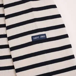 Saint James Long Sleeve Zip Up Hooded Sweatshirt