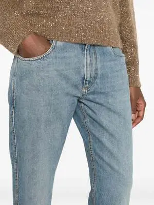 Brunello Cucinelli Logo-patch Jeans