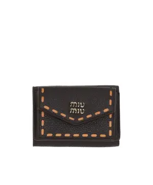 Miu Miu Flip Wallet - Black