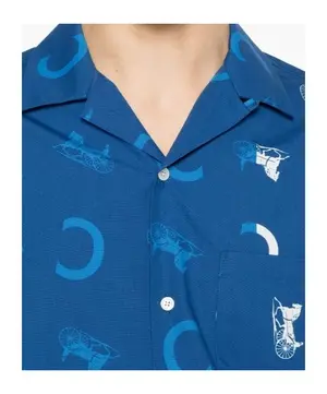 Celine Bowling' Shirt With Pointed Collar And Front Button Closure