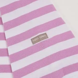 Saint James Striped Short Sleeve Polo Shirt