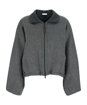 Brunello Cucinelli Double-zip Bomber Jacket - Black