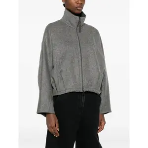 Brunello Cucinelli Double-zip Bomber Jacket - Black