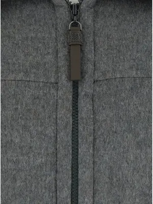 Brunello Cucinelli Double-zip Bomber Jacket - Black