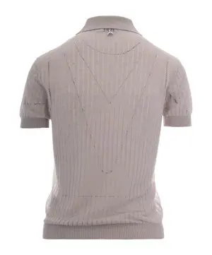 Patrizia Pepe Knitted Polo Shirt With Button Detail