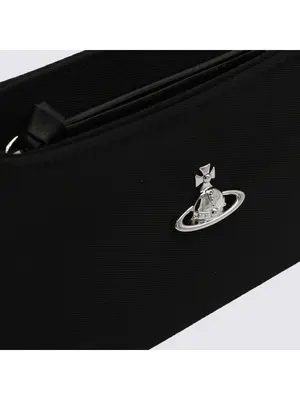 VIVIENNE WESTWOOD Orb Logo Shoulder Bag - Black