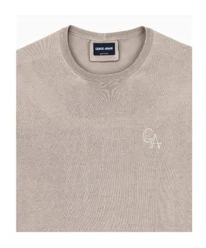 Giorgio Armani Embroidered Logo T-shirt