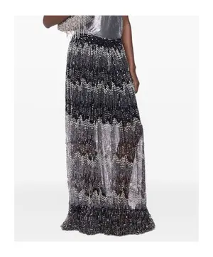 Rabanne Embellished Faux-pearl Maxi Skirt