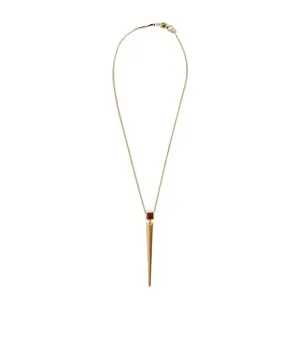 JIL SANDER Embellished Pendant Necklace - Gold