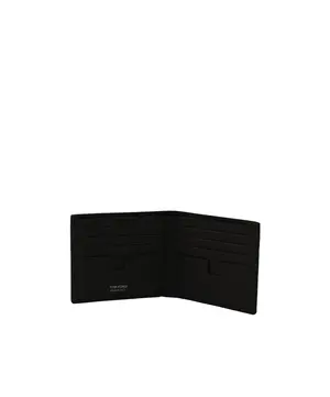 TOM FORD Logo Embossed Bi-fold Wallet