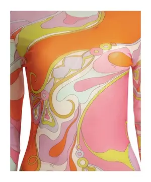Emilio Pucci Orchidee Printed Long Dress