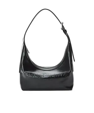 Alexander Wang Small Hobo Bag With Raised Logo Detail