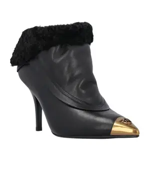 Pinko 90mm Pointed Toe Logo Ankle Boots
