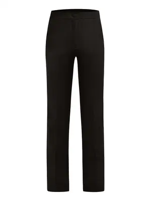 TIA DORRAINE Tailored Straight-leg Trousers - Black
