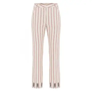GUILLAUME ALEXANDRE High-waisted Striped Straight Leg Pants