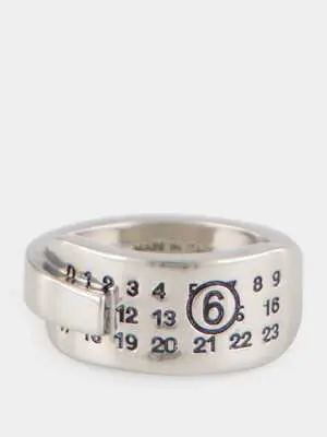 MAISON MARGIELA Numeric Brass Ring - Silver