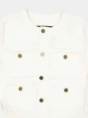 Balmain Round Collar Denim Jacket