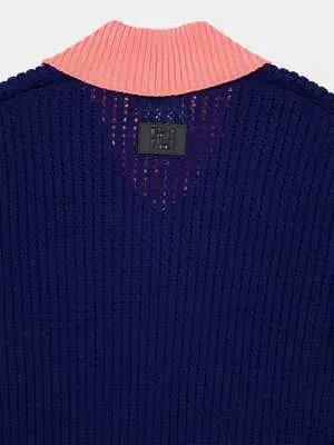 Fendi Oversized Cotton Jumper - Blue