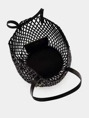 Saint Laurent Panier Soup Calfskin Shoulder Bag