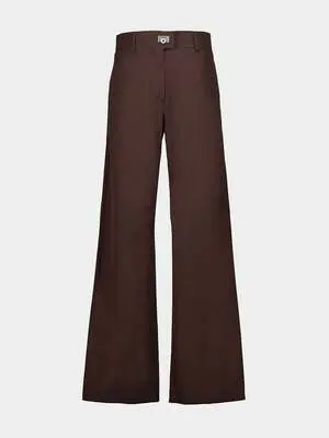 FERRAGAMO Espresso Tailored Trousers