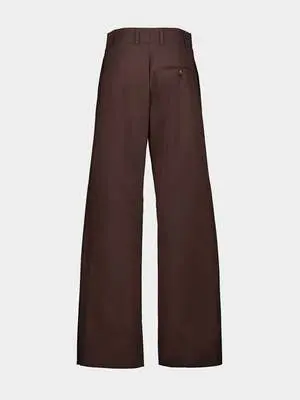 FERRAGAMO Espresso Tailored Trousers