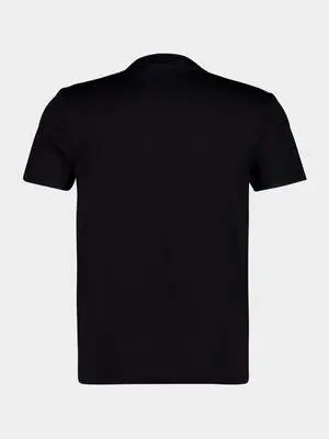 Prada Short-sleeved Cotton Pullover - Black