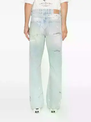 REPRESENT Paint-splatter Distressed Jeans