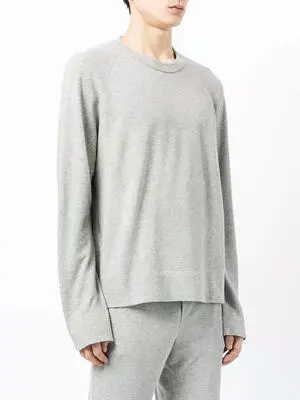 JAMES PERSE Crew Neck Fleece Sweatshirt