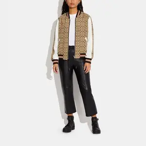 COACH OUTLET Coach Signature Souvenir Bomber Jacket