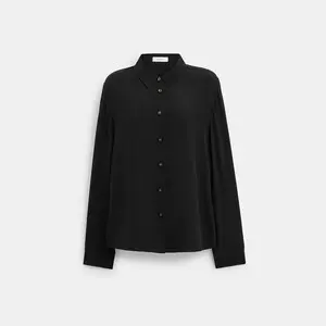 COACH OUTLET Silk Blouse With Signature Buttons