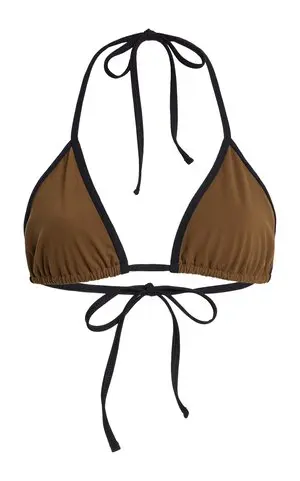 TOTEME Triangle Tie Back Bikini Top - Brown