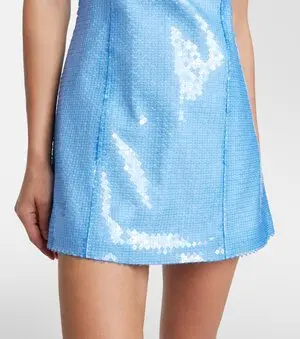SHUSHU/TONG Sequined Halterneck Minidress