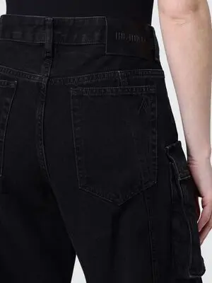 Attico Cotton Denim Cargo Jeans