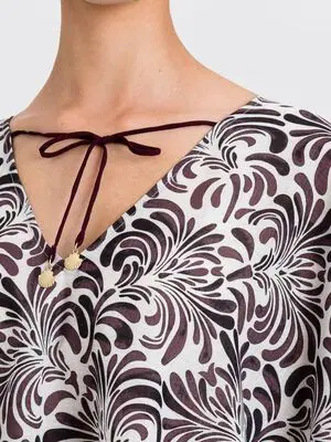 TWINSET Printed Crêpe Blouse