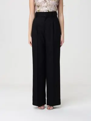 Alberta Ferretti Belted Palazzo Trousers