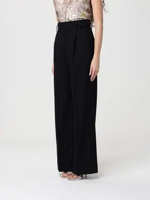 Alberta Ferretti Belted Palazzo Trousers