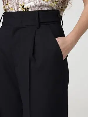 Alberta Ferretti Belted Palazzo Trousers