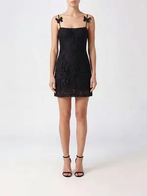 Blumarine Embellished Lace Mini Dress