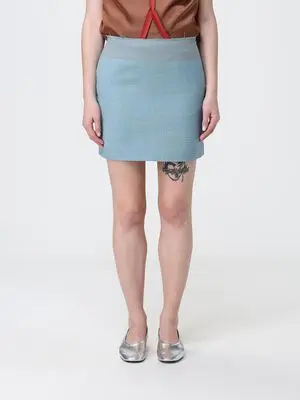 MAISON MARGIELA Wool Mini Skirt - Blue