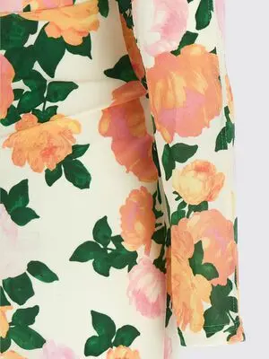 Stella McCartney Floral Ruched Mini Dress - Pink
