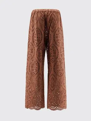 MC2 SAINT BARTH Wide Leg Printed Pants - Brown