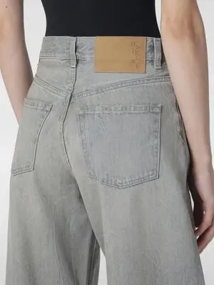 HAIKURE Bibi High-waisted Five-pocket Baggy Jeans - Grey